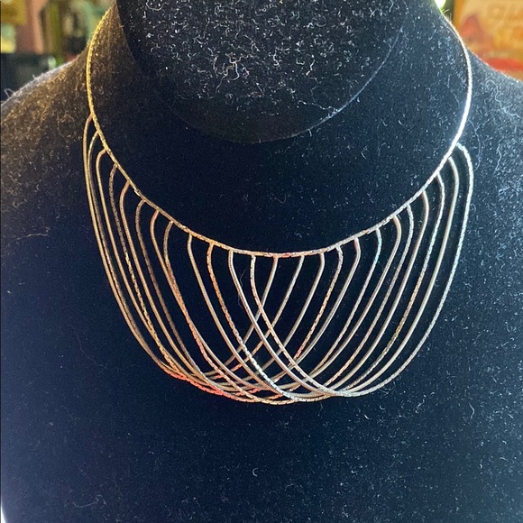 after thoughts | Jewelry | Elegant Silver Wire Necklace Multi Strand ...